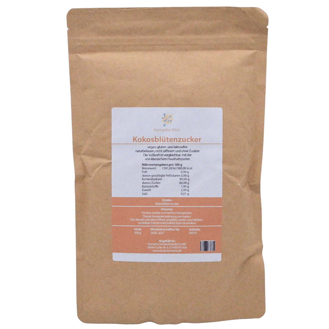 Kokosblütenzucker, 500 g | Kamasha Versandhandel GmbH