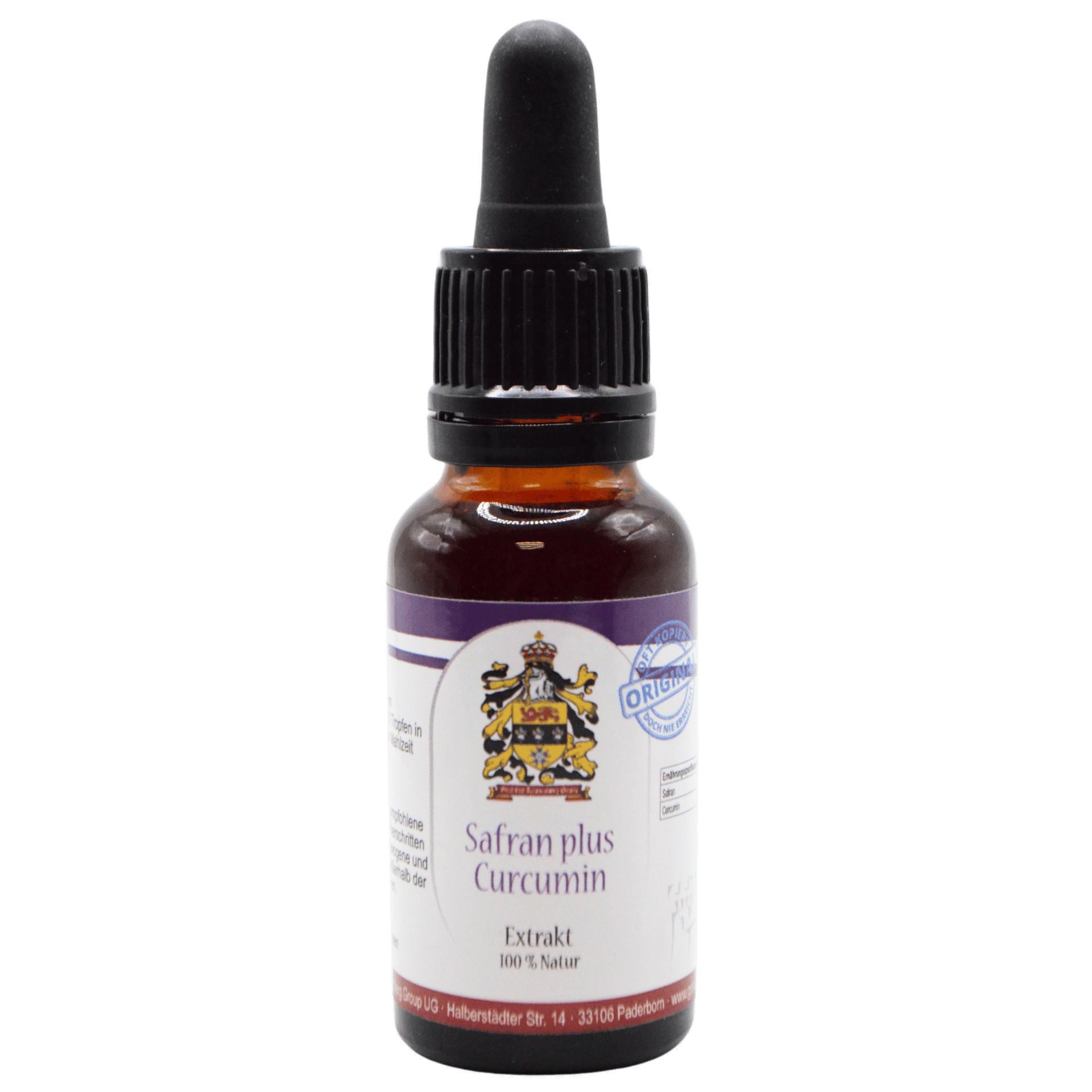 Safran plus Curcumin | Kräuterextrakt | 15 ml | Kamasha Versandhandel GmbH